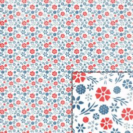 red and blue flower background paper