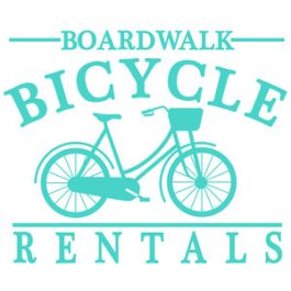 boardwalk bike rental sign