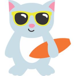 surfer cat