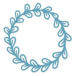 round monogram frame