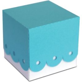 3d scalloped party favor box