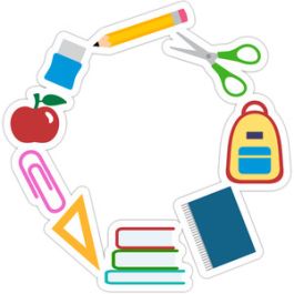 back to school circle frame|298230