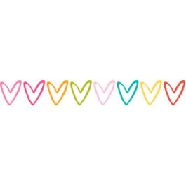 rainbow heart border