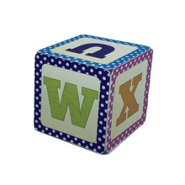 alphabet block boxes u v w x y z