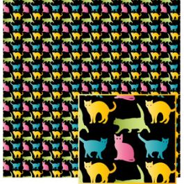 colorful cats pattern