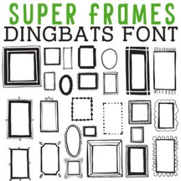 cg super frames dingbats