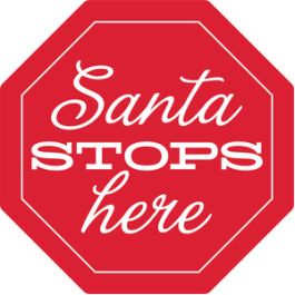 santa sign