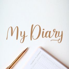 my diary font
