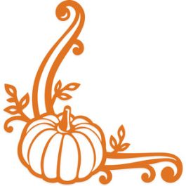 fall pumpkin corner accent