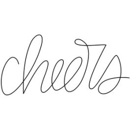 sketch handwritten cheers word