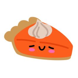 kawaii pumpkin pie