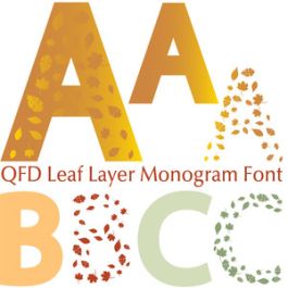 qfd leaf layer monogram font