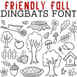 cg friendly fall dingbats