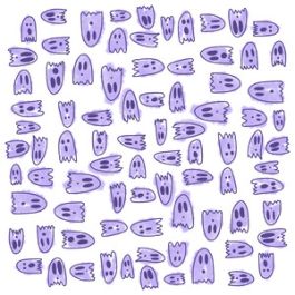 purple ghosts pattern