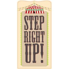 step right up sign