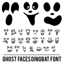 ghost faces dingbat font