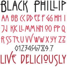 sg black phillip font