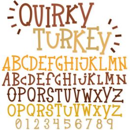 sg quirky turkey font