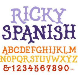 sg ricky spanish font