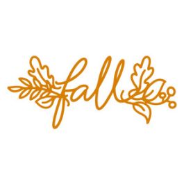fall word art