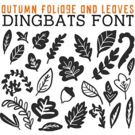 cg autumn foliage and leaves dingbats