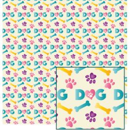 dog-themed pattern