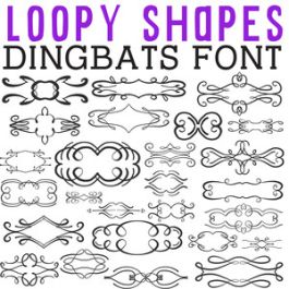 cg loopy shapes dingbats
