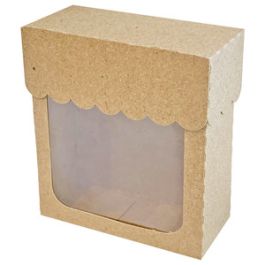 rectangle window box with scallop lid