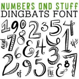 cg numbers and stuff dingbats