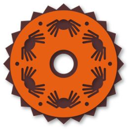 halloween coaster disc spiders