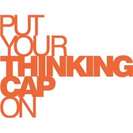 'put your thinking cap on' phrase