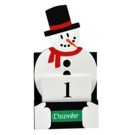 snowman advent date calendar