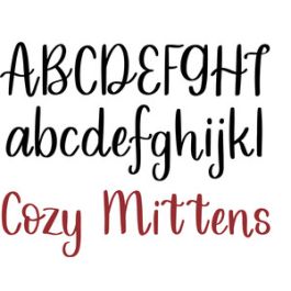cozy mittens font