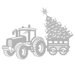 christmas tree tractor