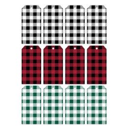 buffalo plaid tags
