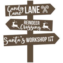candy cane lane sign
