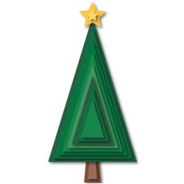 nested christmas trees