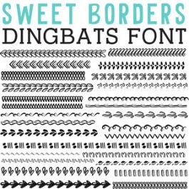 cg sweet borders dingbats