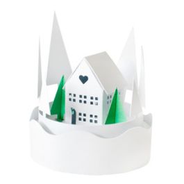 3d winter house scene