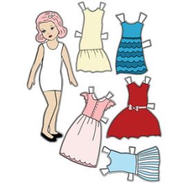 little miss paper dolls - cutie