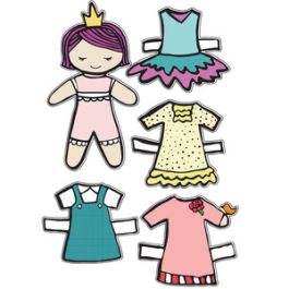 princess sarah paper doll set