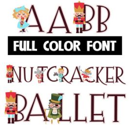 nutcracker ballet color font