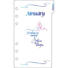 elegant planner a6 binder january divider