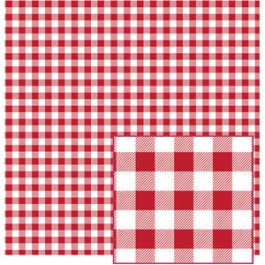 red and white buffalo plaid