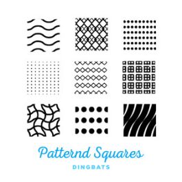 patterned squares dingbats