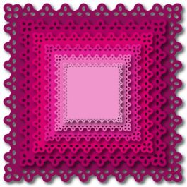 nested square doily