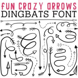 cg fun crazy arrows dingbats