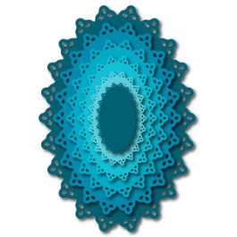 nested oval doily