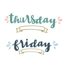 thursday friday titles