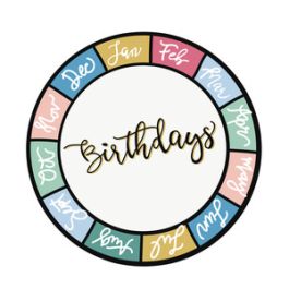 birthday wheel